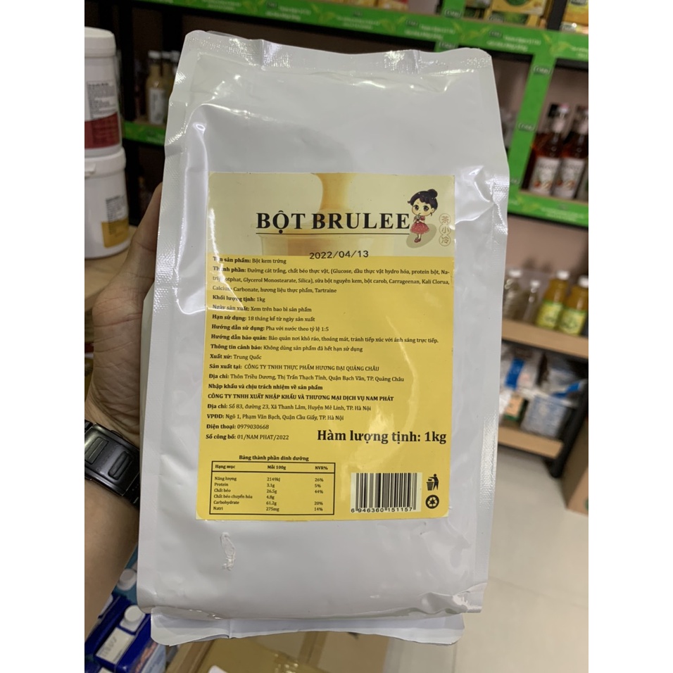 Bột Kem Trứng Cô Gái Xiaka Bột Kem Trứng Chuyên Dùng Cho The Alley Gói 1kg Hàng Chuẩn