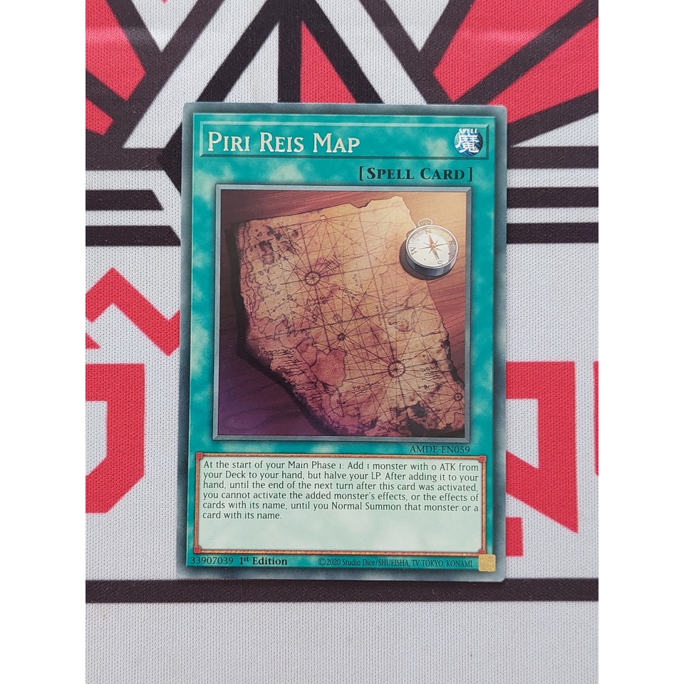 [ Đỗ Lạc Shop ] Thẻ Bài Mint90 Yugioh Spell Piri Reis Map - AMDE-EN059 - Rare | Shopee Việt Nam