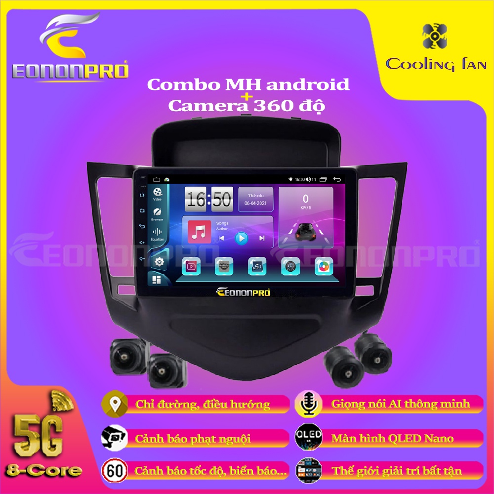 Màn Hình DVD Android + Camera 360 Độ V900 AIR - Xe Chevrolet Cruze 2011-2017 | Shopee Việt Nam