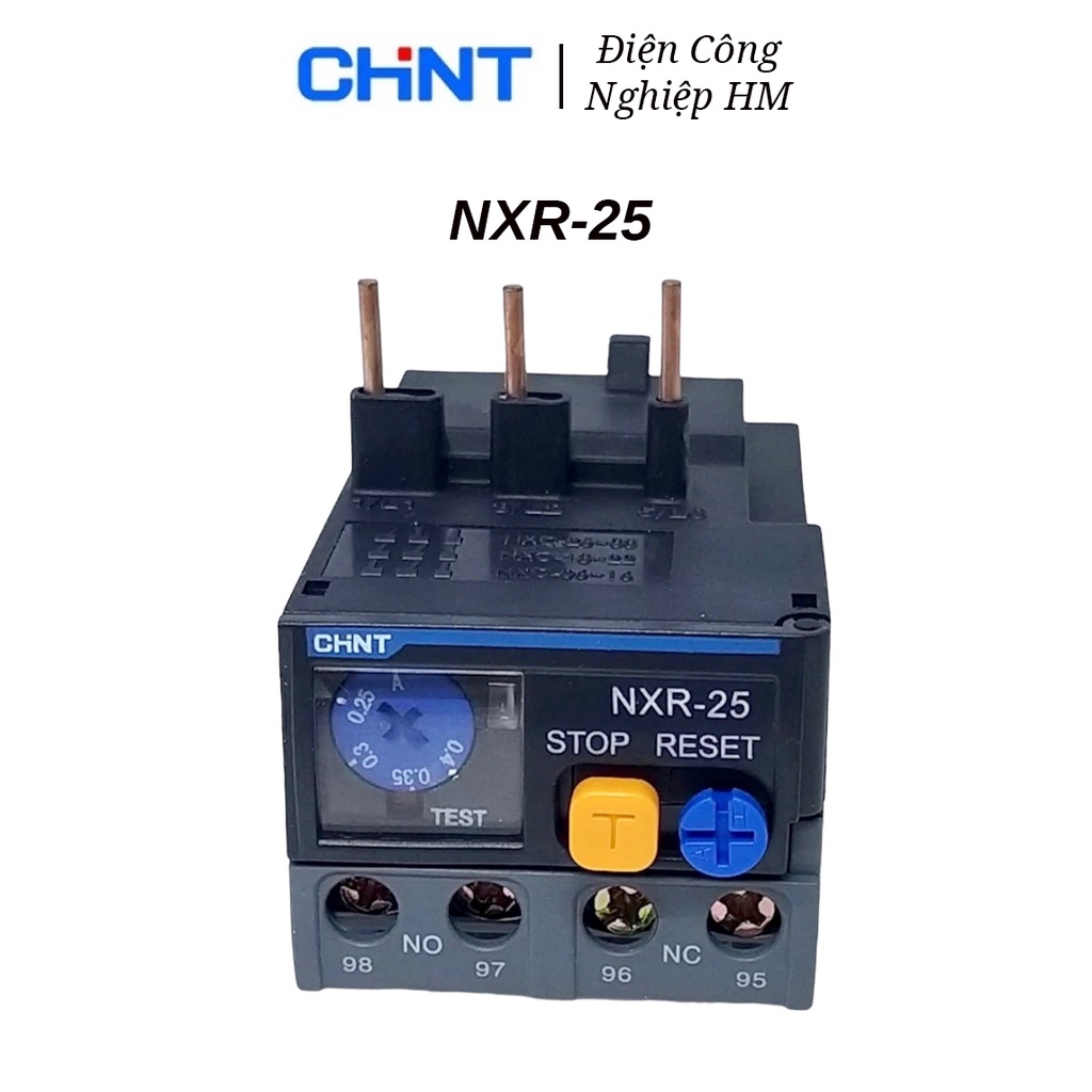 Relay Rơ Le Nhiệt 3 Pha CHINT NXR-25 Chính Hãng dải dòng điều chỉnh 1.6 ...
