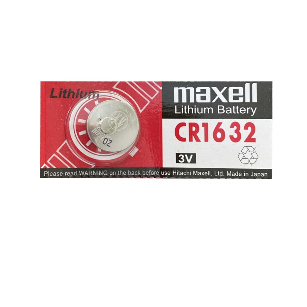 Pin Maxell CR1632; Pin đồng xu 3v lithium Maxell CR1632 (140mAh) made ...
