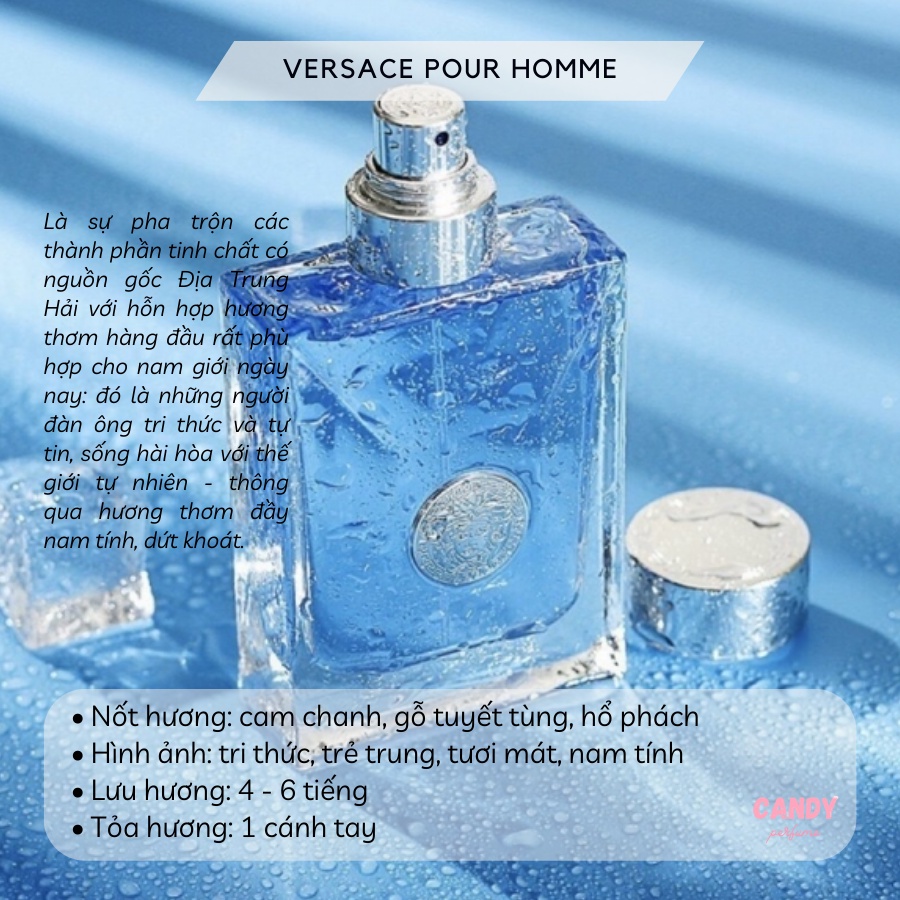 [Mẫu thử-Chính hãng] Nước hoa Versace Pour Homme 10ml | Shopee Việt Nam