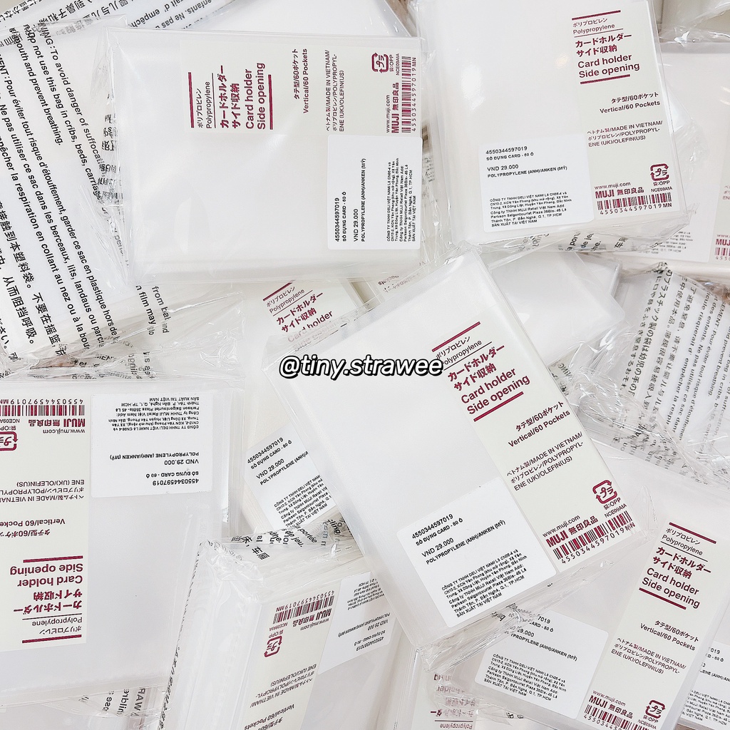 Sổ lưu trữ sticker và card idol Muji chính hãng | Shopee Việt Nam