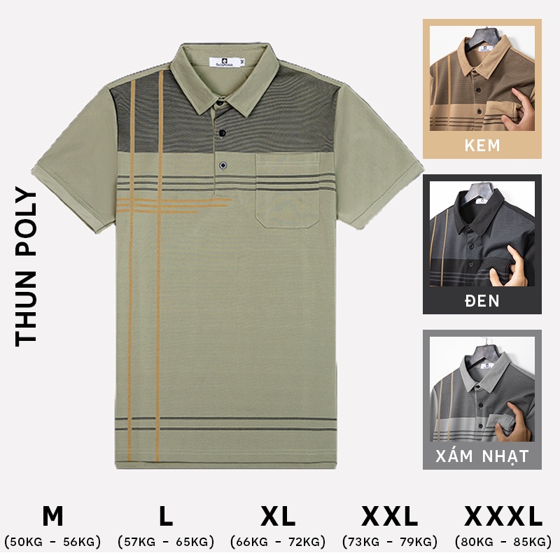 Áo Thun Polo Nam Có Cổ Big Size RURUMEN Áo Phông POLY Tay Ngắn Form ...
