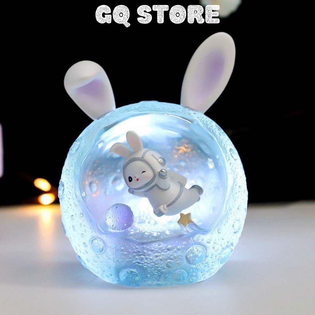 Thỏ Series Phát Sáng Cute,Đèn Ngủ Thỏ Phi Hành Gia Để Bàn Sang Trọng ...