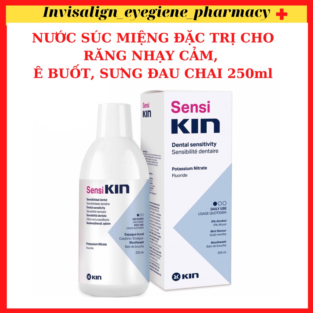 [SHIP HOẢ TỐC] NƯỚC SÚC MIỆNG SENSIKIN - SENSI KIN NGĂN NGỪA CHỐNG Ê ...