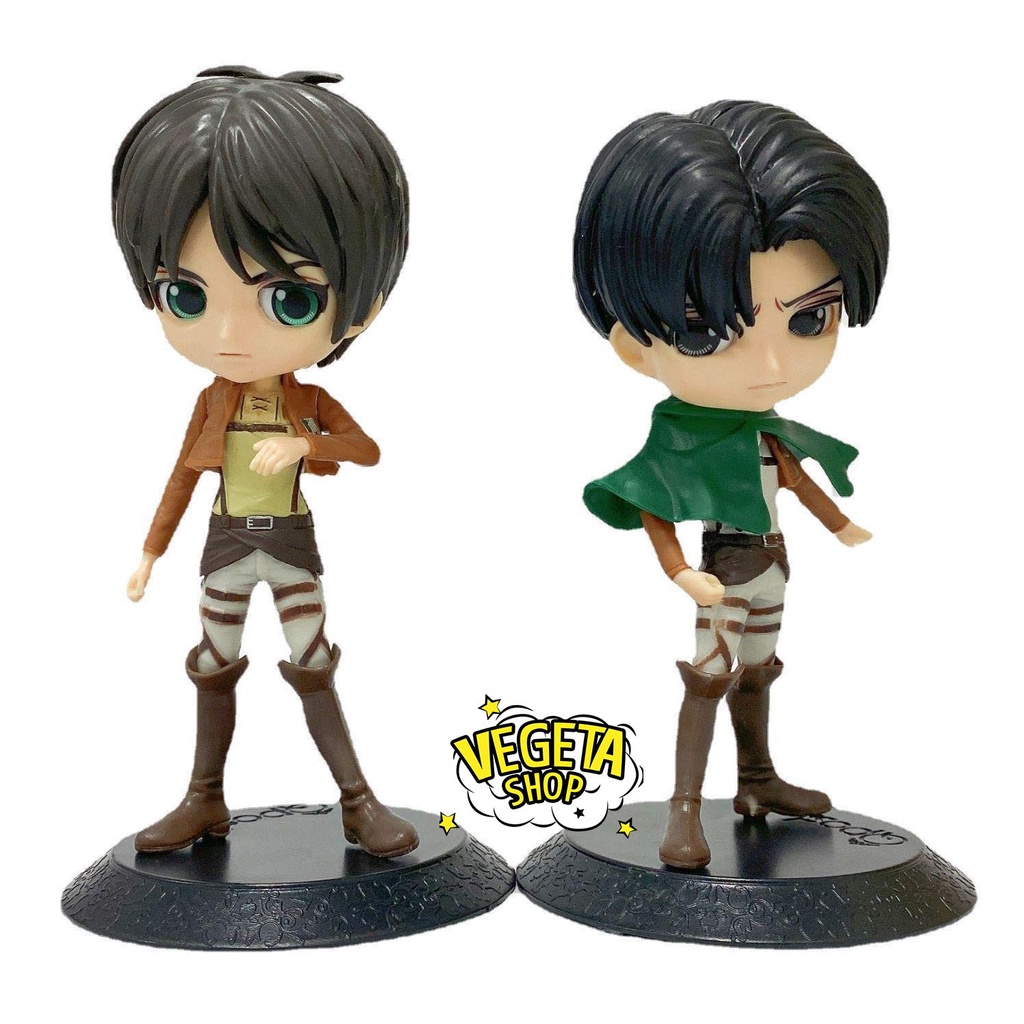 Mô hình Attack On Titan - Eren Yeager & Levi Ackerman - Q Posket Eren ...