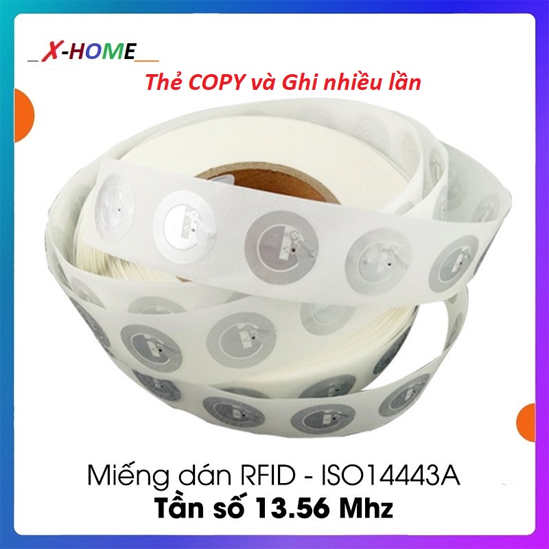 [COPY và GHI] COMBO 10 Thẻ từ Dán RFID 13.56MHZ - Thẻ Từ IC - Sticker ...