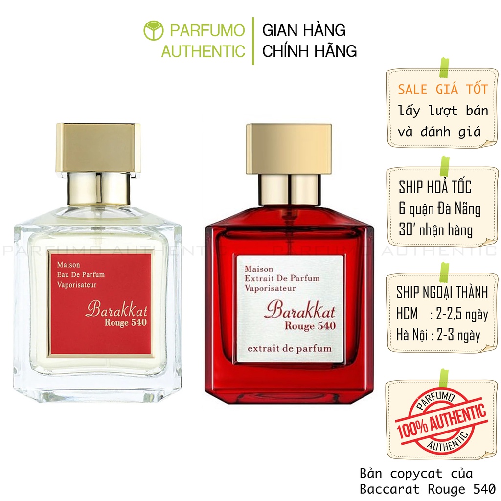 Nước hoa Barakkat Rouge 540 - bản Copy của Baccarat Rouge 540 [Cam Kết ...