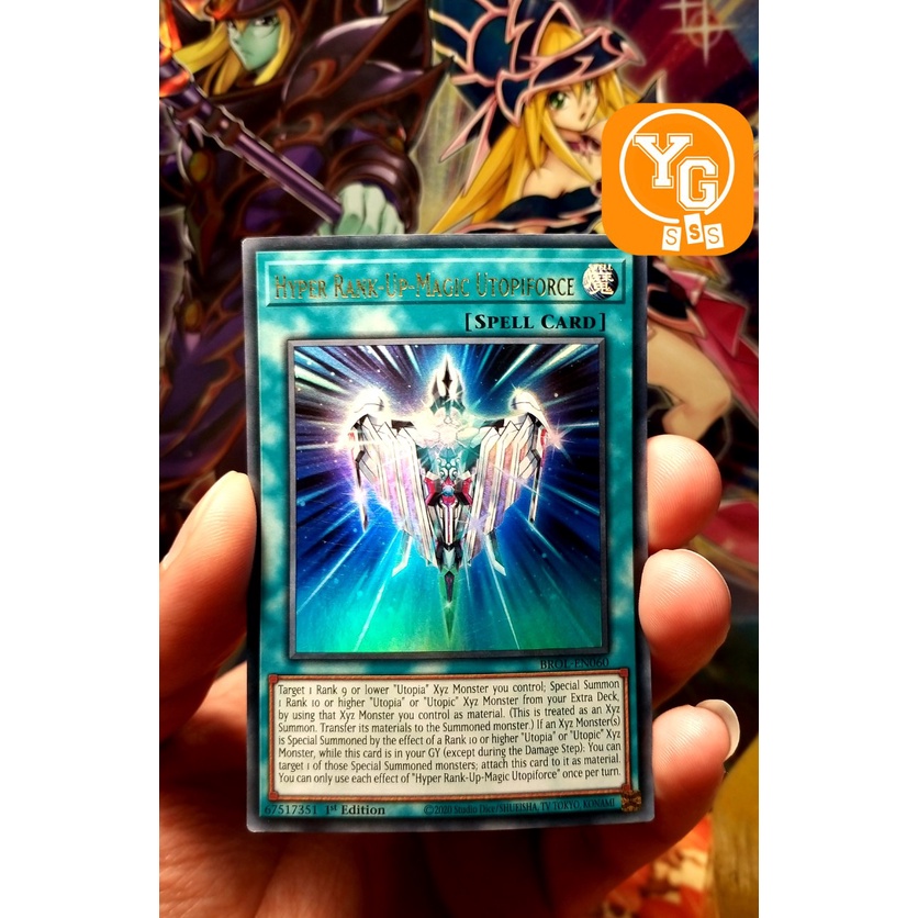 [Yugioh SSS] Thẻ bài chính hãng Hyper Rank-Up-Magic Utopiforce - BROL-EN060 - Ultra Rare 1st ...