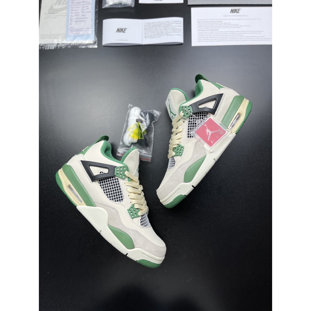 Giày Jordan 4 xám mix xanh lá bản cao cấp nhất | Shopee Việt Nam