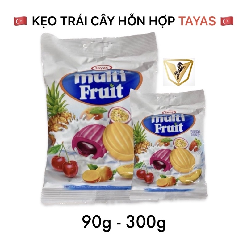 TAYAS Kẹo Trái Cây Hỗn Hợp Tayas 90g / 300g Thổ Nhĩ Kỳ - MULTI FRUIT ...