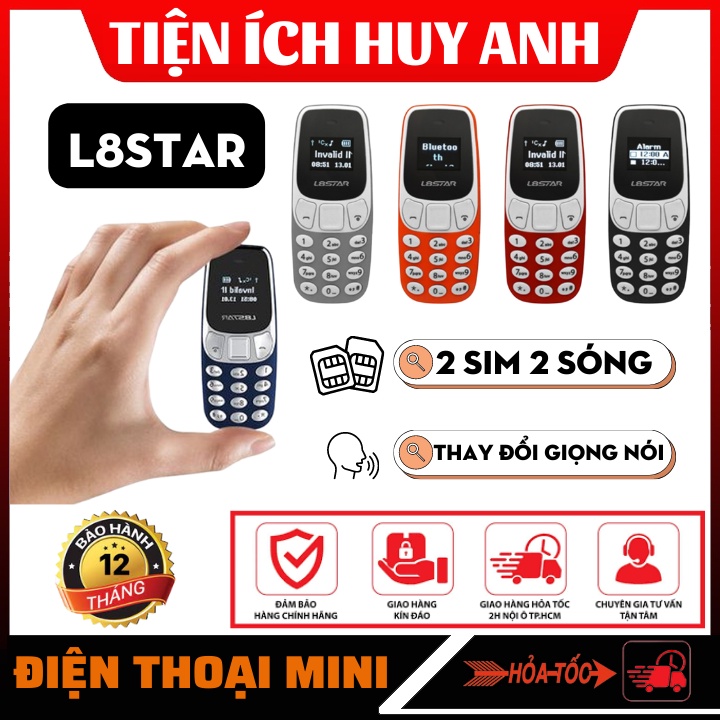 Điện Thoại Mini Siêu Nhỏ 3310 L8STAR - 2 sim 2 sóng , thay đổi giọng ...