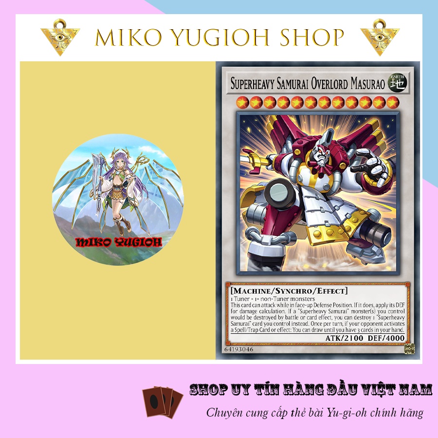 [ Miko Yugioh ] Thẻ Bài Yugioh Chính Hãng Tiếng Nhật Superheavy Samurai ...