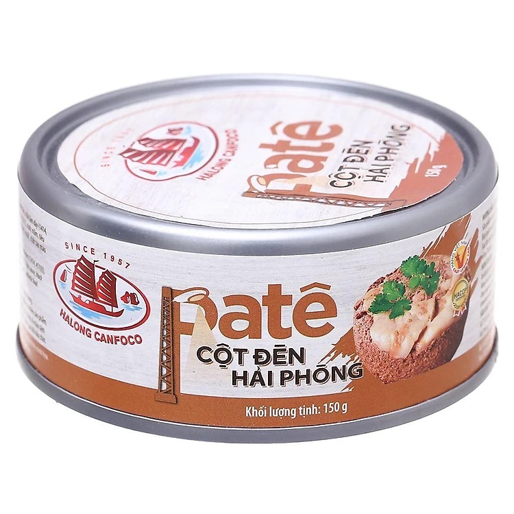 PA TÊ CỘT ĐÈN HẢI PHÒNG HALONG CANFOCO HỘP 150G/ PATE CỘT ĐÈN HẠ LONG ...