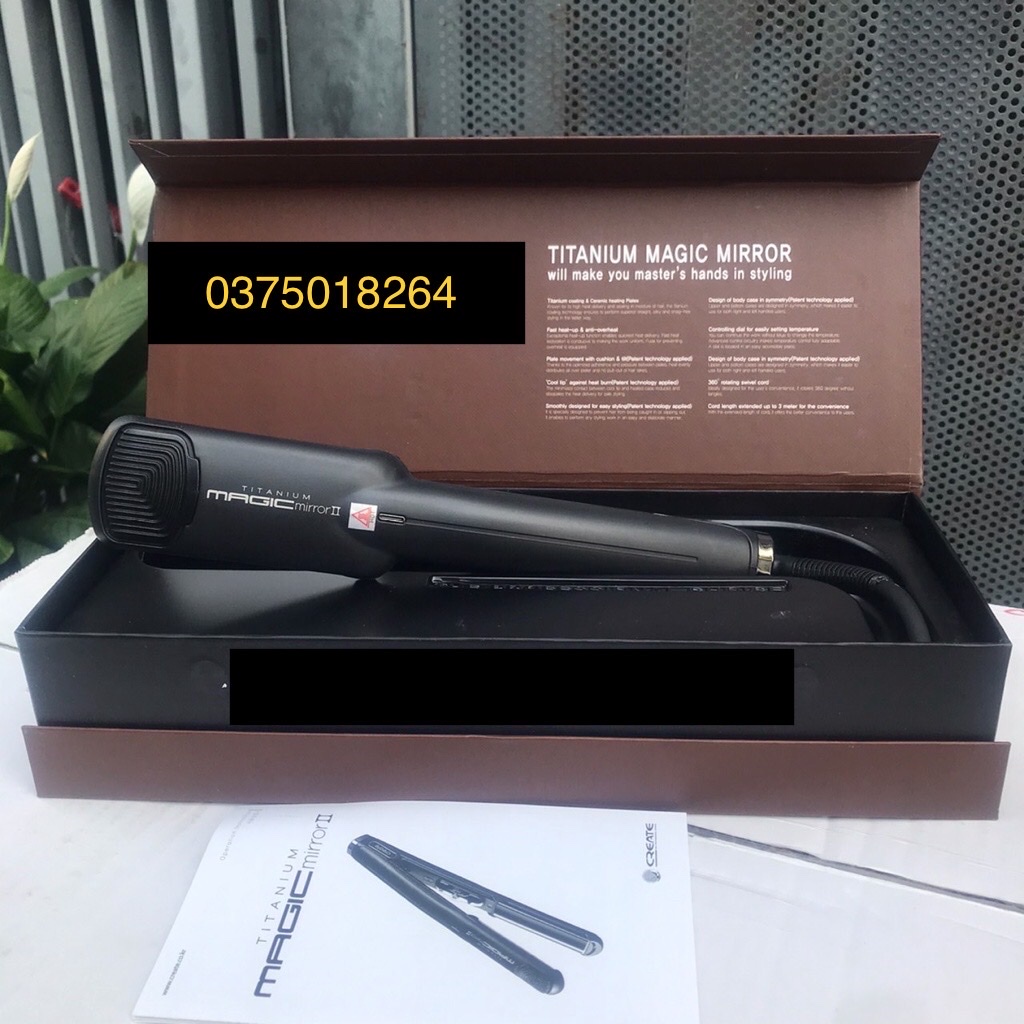 Máy Kẹp Duỗi Cao Cấp CREATE TITANIUM MAGIC MIRROR II | Shopee Việt Nam