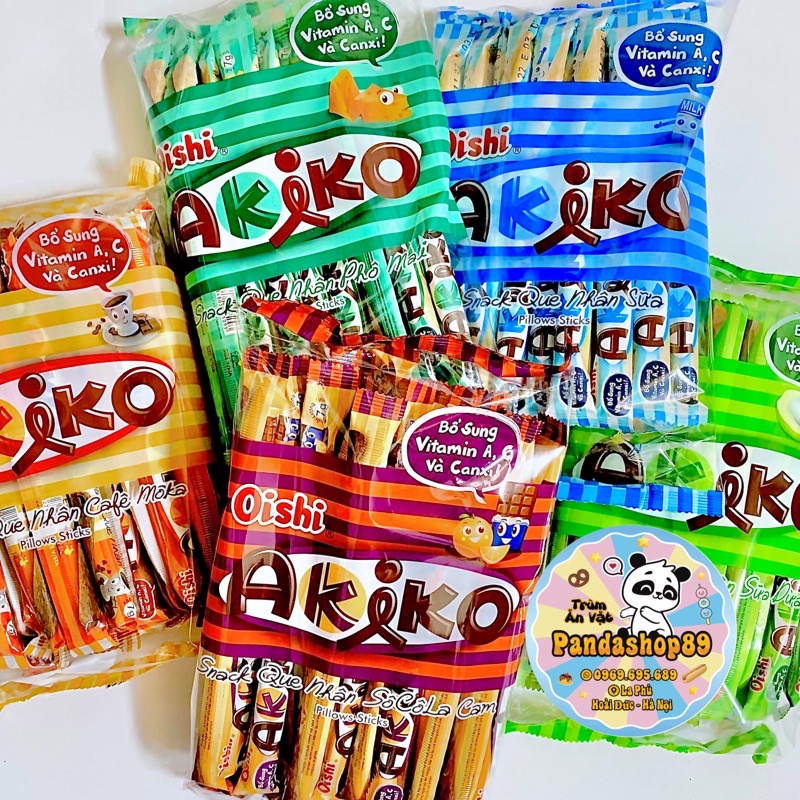 Bánh que nhân Akiko các vị (gói 140g, 20 que) | Shopee Việt Nam