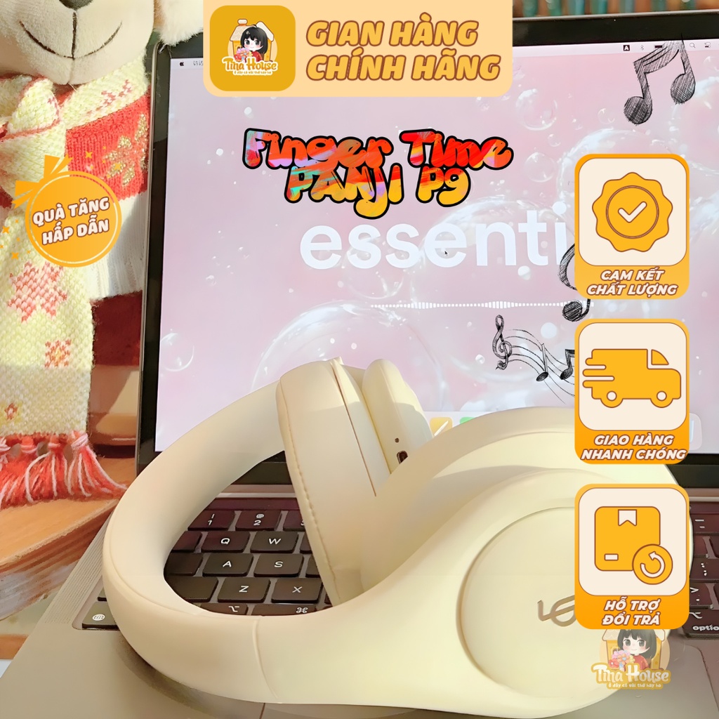 (New 2023 )TAI NGHE BLUETOOTH KHÔNG DÂY FINGERTIME FANJI P9 - mic tháo ...