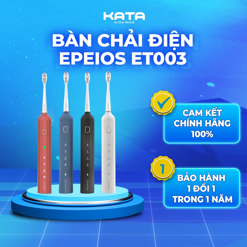 Bàn chải điện EPEIOS ET003 thương hiệu Nhật Bản | Shopee Việt Nam