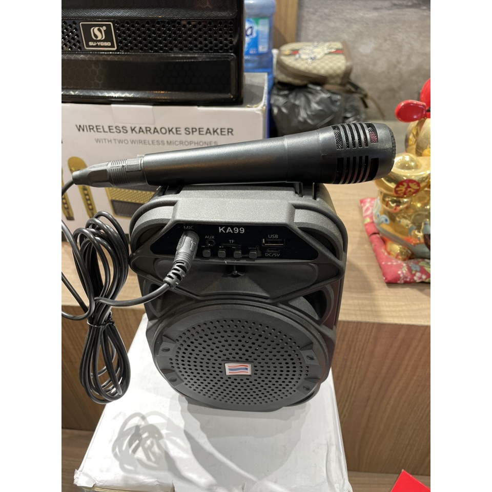 Loa kèm mic hát KA99 | Shopee Việt Nam