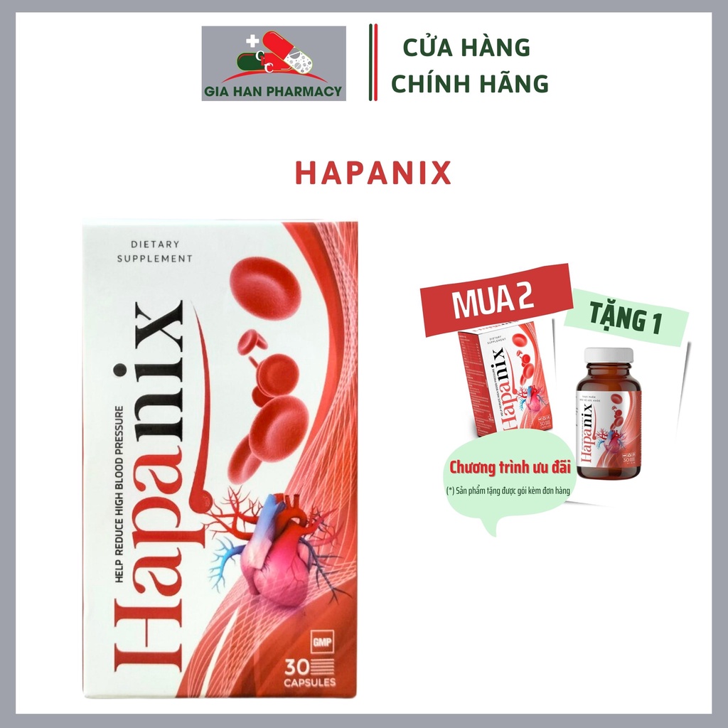 Viên Uống Hapanix tăng cường sức khỏe cho hệ tim mạch và não bộ - Hộp ...