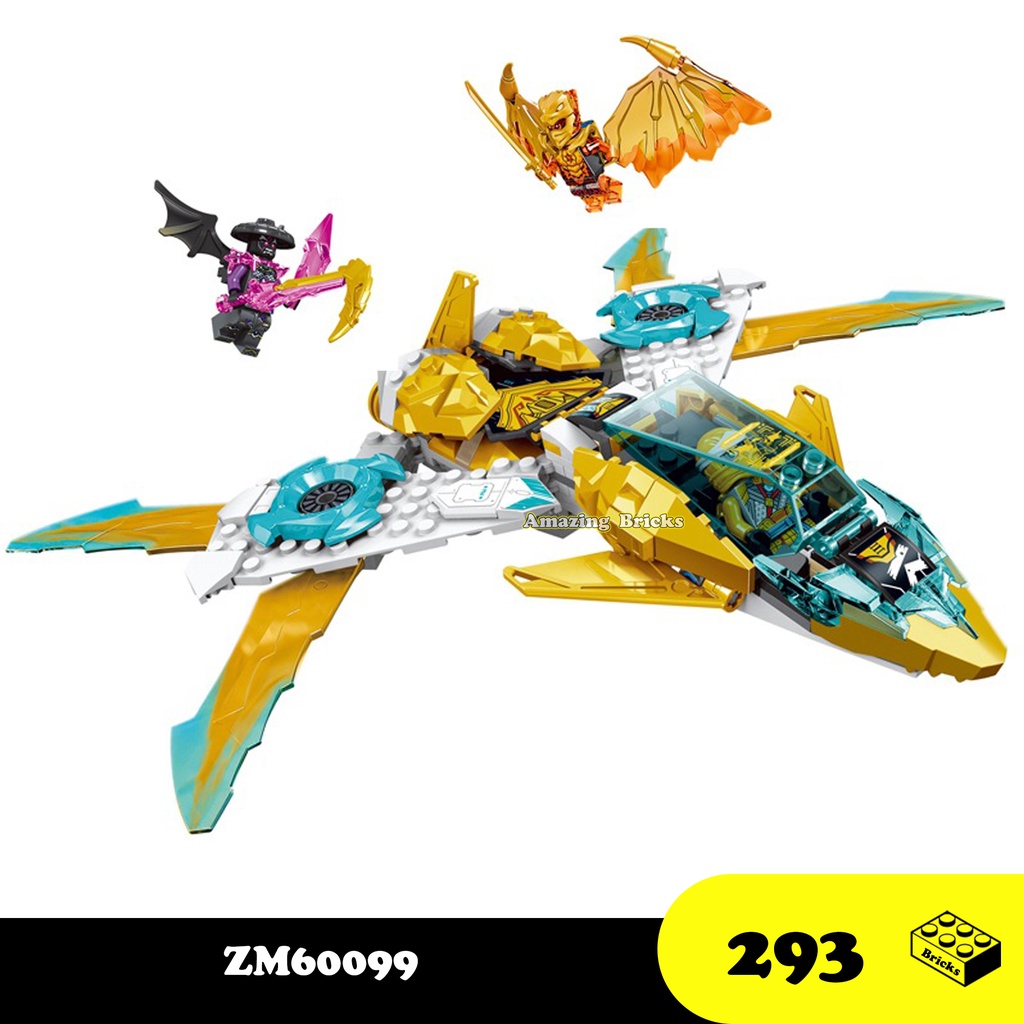 Đồ chơi Lắp ráp Phi thuyền Zane, ZM60099 Ninjago aircraft, Xếp hình ...