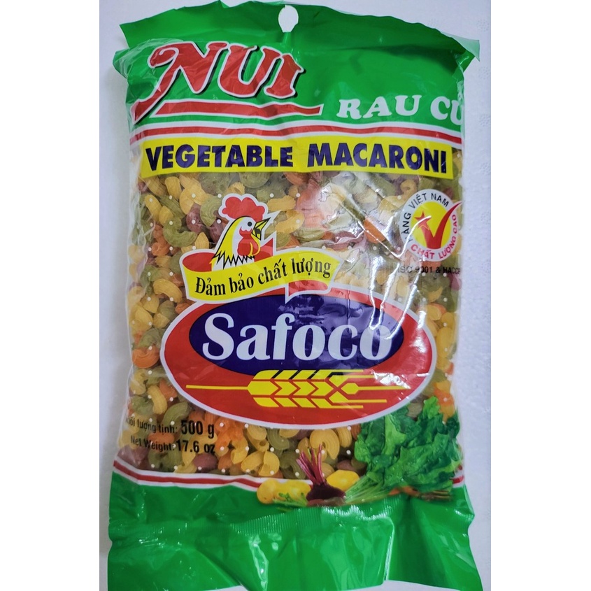 [gói 500g – CHỮ C] NUI RAU CỦ NHIỀU MÀU [VN] SAFOCO Vegetable Macaroni ...