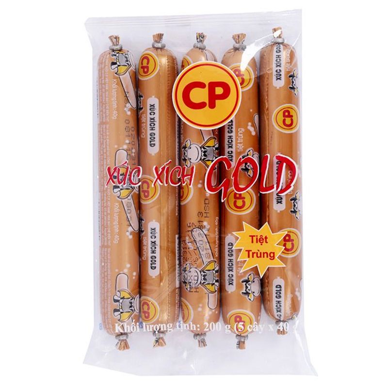 Xúc Xích Tiệt Trùng Gold/ Red CP 40G/Cái (Gói 5 cái) | Shopee Việt Nam