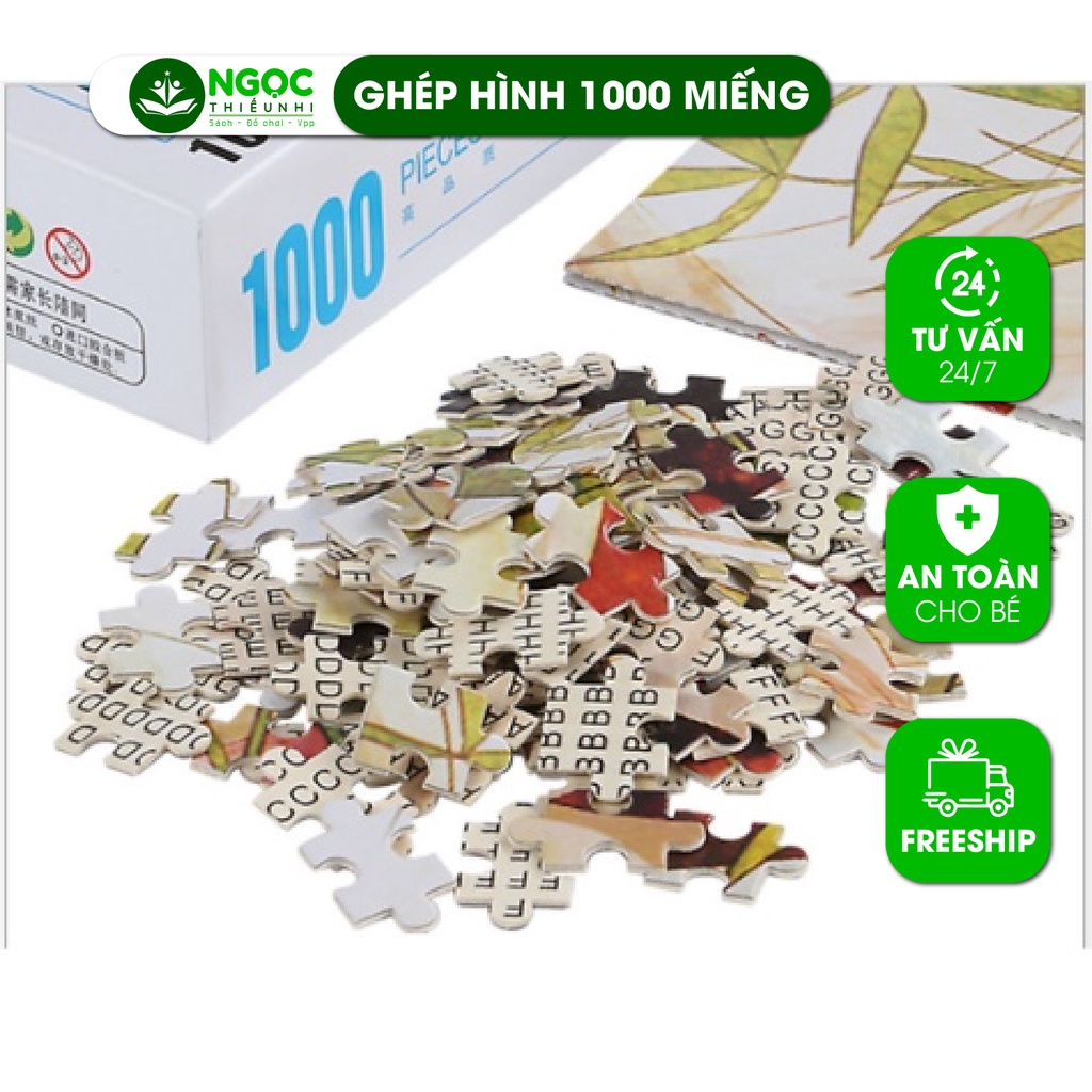 Tranh ghép hình 1000 mảnh bằng gỗ KT 75x50cm /Jigsaw Puzzle/ Đồ chơi ...