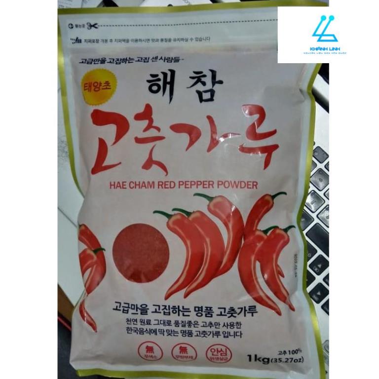 Bột ớt hecham, bột ớt cánh to làm kimchi heacham 1kg - 해참 고추가루 | Shopee ...