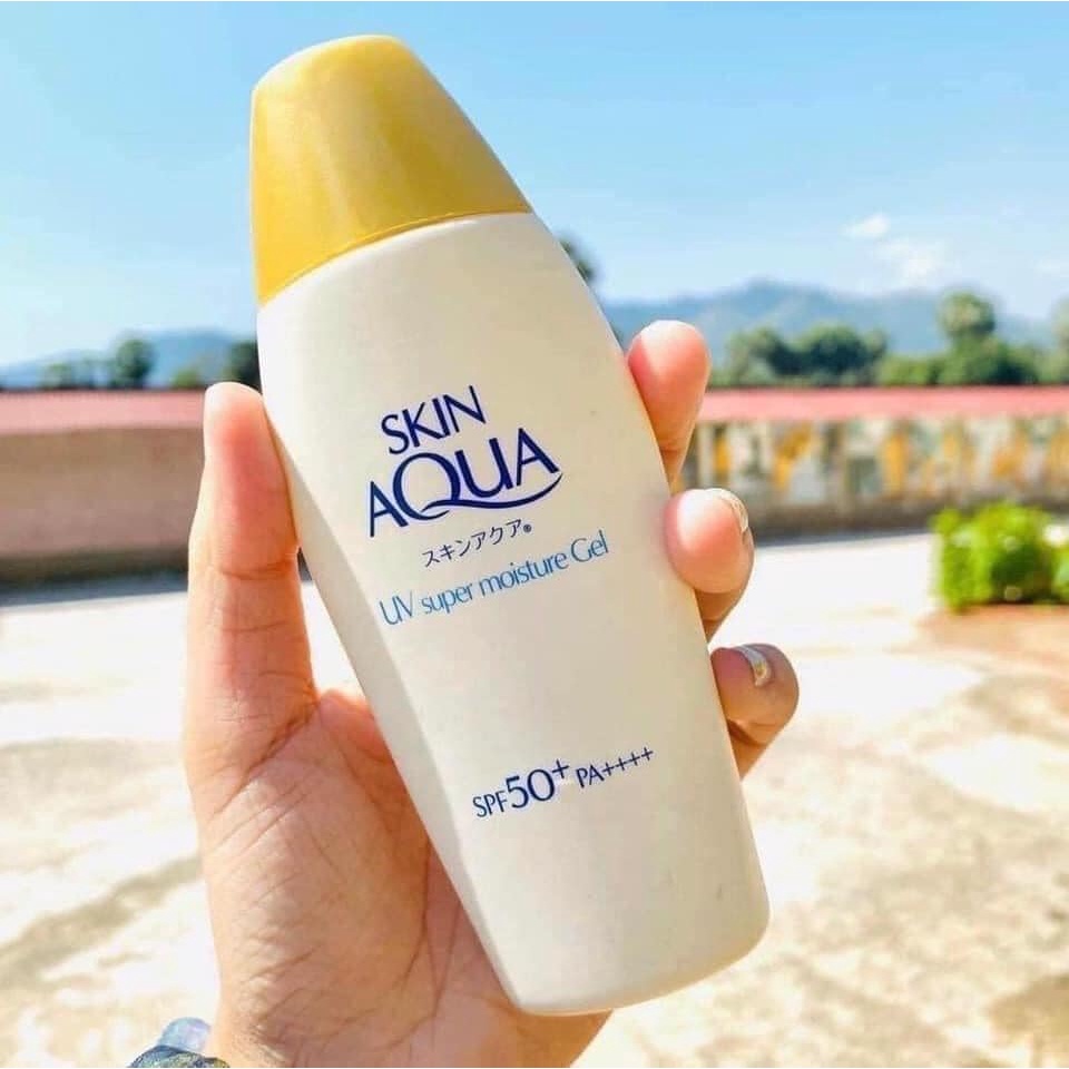 KEM CHỐNG NẮNG SKIN AQUA HÀNG NỘI ĐỊA NHẬT NẮP VÀNG 110g - MiO Hàng Nhật Nội địa