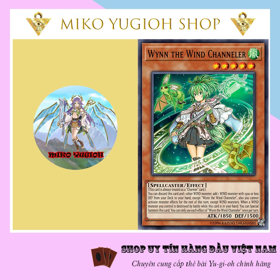 [ Miko Yugioh ] Thẻ Bài Yugioh Chính Hãng Tiếng Nhật Wynn the Wind ...