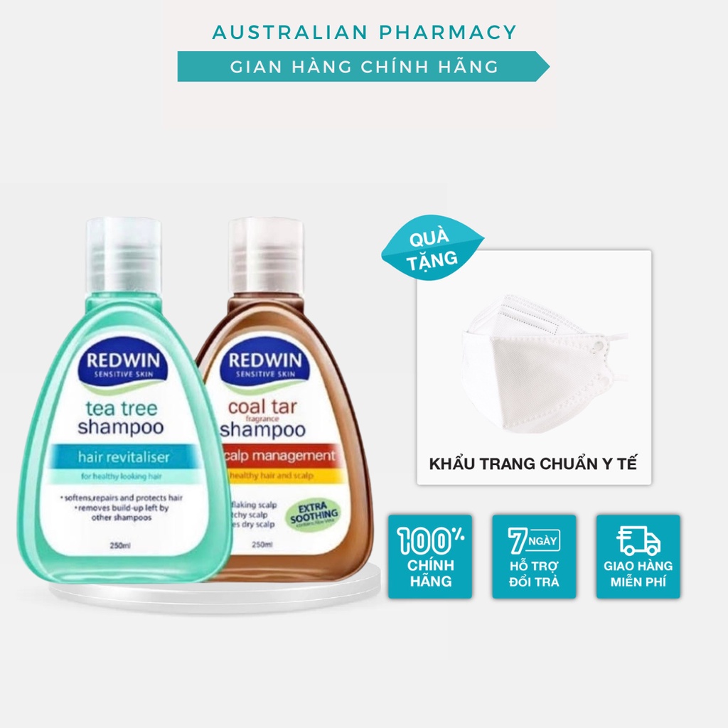 Dầu Gội Redwin Tea Tree Shampoo Hỗ Trợ Làm Sạch Da Đầu, Chống Gàu, Nấm ...