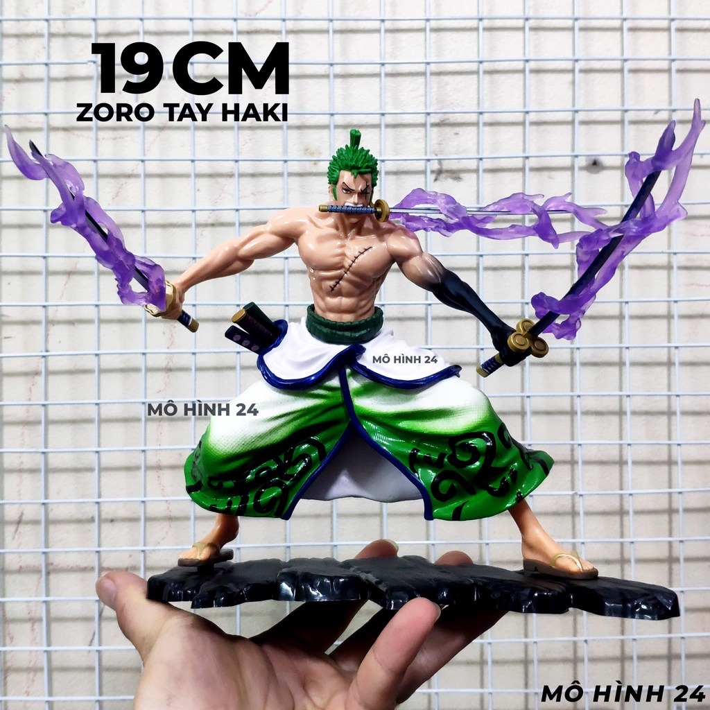 Mô hình nhân vật figure Zoro Wano tay bọc haki cầm thanh enma King of ...