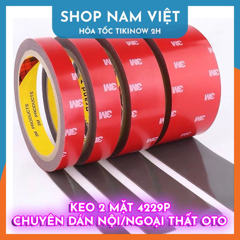 Băng Keo Xốp Xám 2 Mặt Cường Lực 3M 4229P, Chuyên Dán Phụ Kiện Oto ...