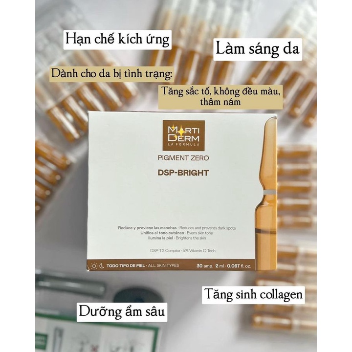 SERUM MARTI DERM PIGMENT ZERO DSP-BRIGHT SET 5 ỐNG | Shopee Việt Nam