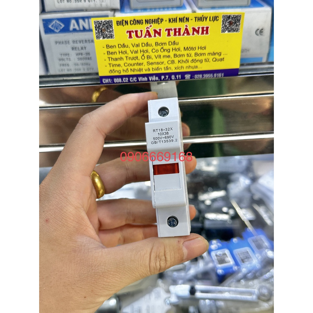 ( HÀNG TỐT ) Vỏ Đế Cầu Chì RT18-32X Dành Cho Cầu Sứ 10x38 RT1832X | Shopee Việt Nam