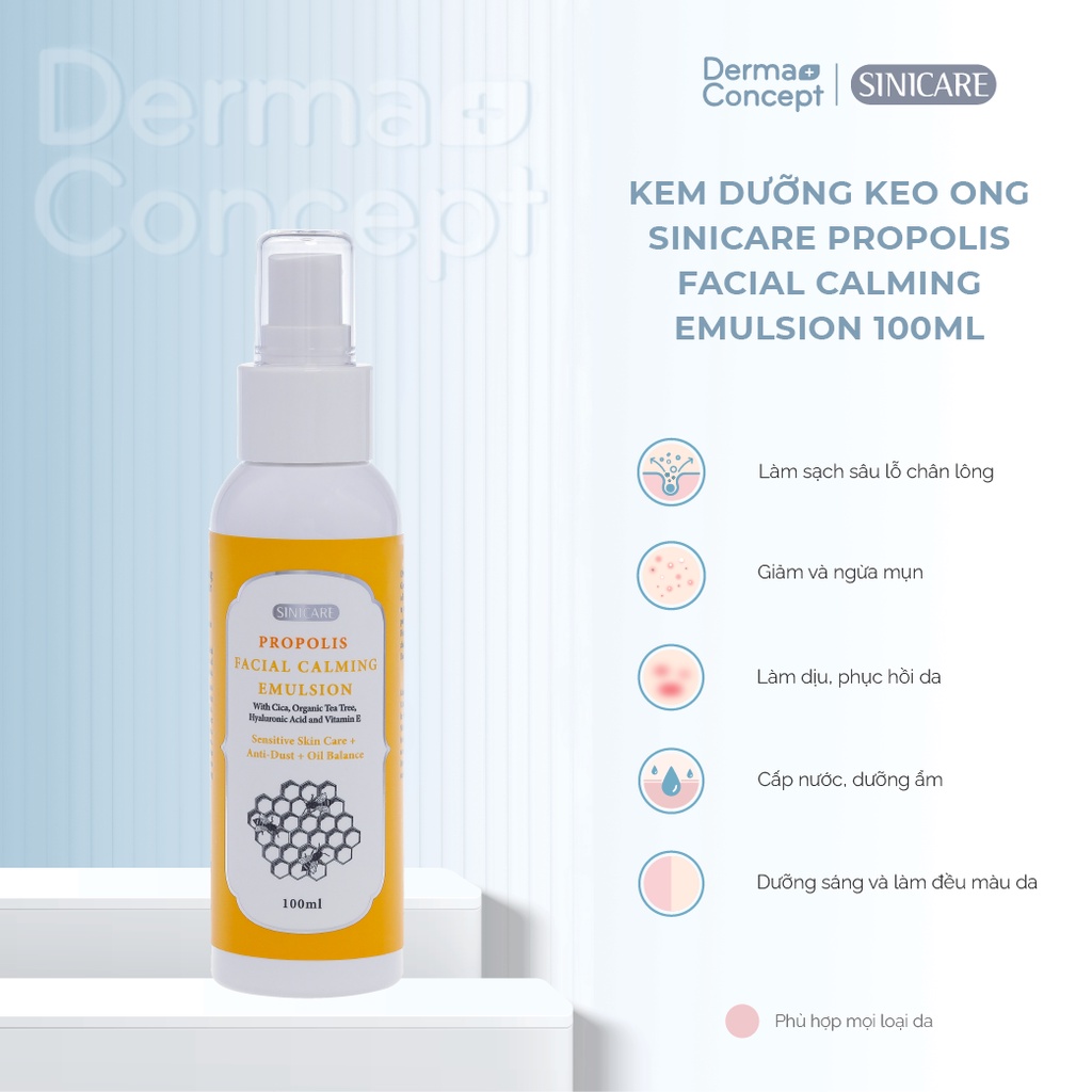 Kem dưỡng ẩm keo ong Sinicare Propolis Facial Calming Emulsion 100ml ...