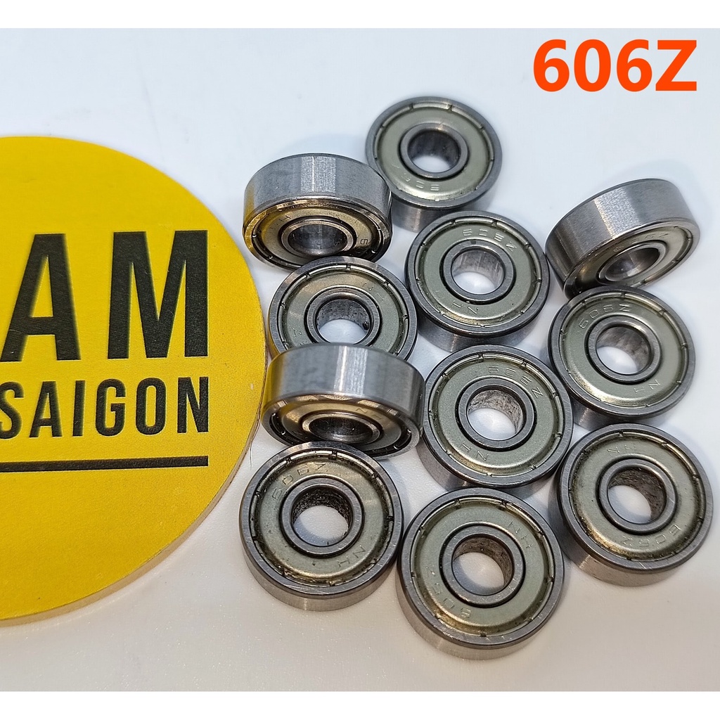 Bạc đạn 606 vòng bi 606z R-1760 tháo máy NSK,NB,... Nhật như mới, êm ...