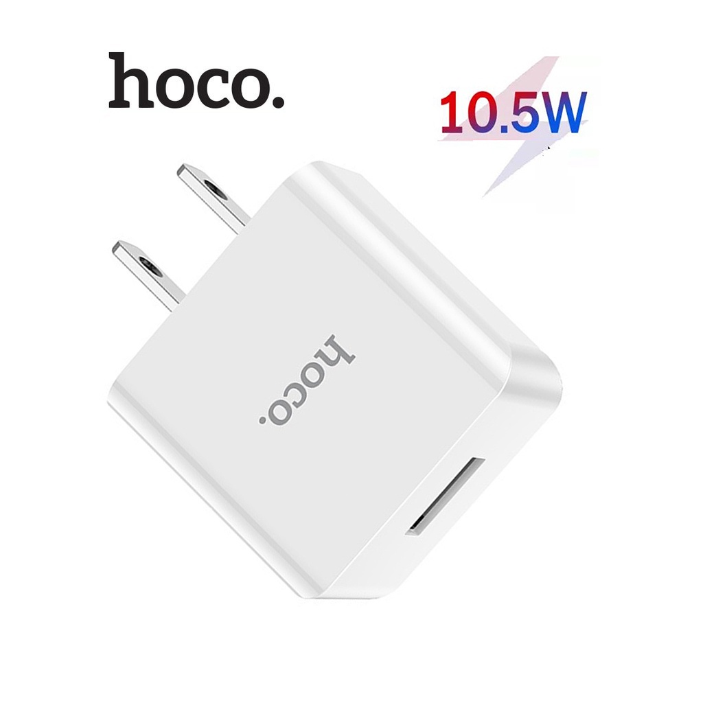 Củ sạc Hoco C106 sạc nhanh 10.5W chân US 1 cổng USB thiết kế nhỏ gọn ...