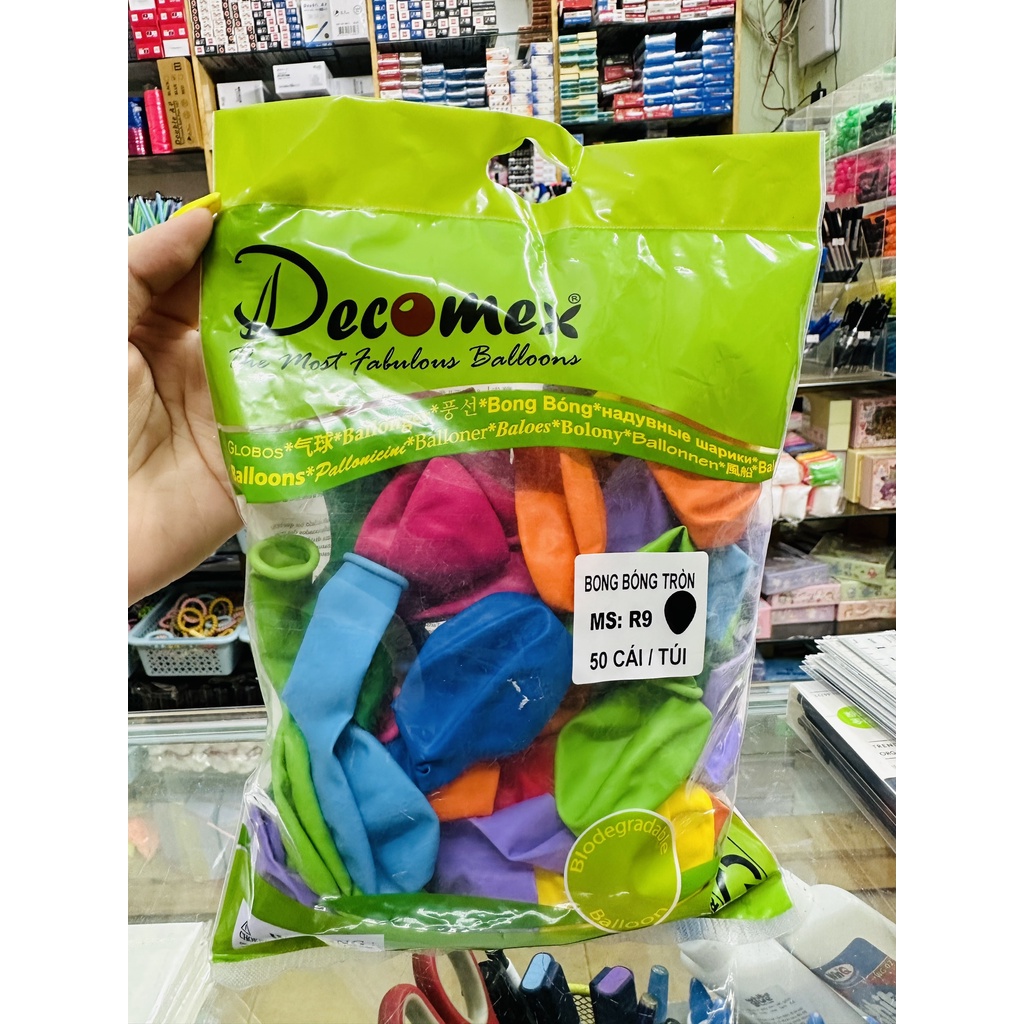 Bong bóng tròn đủ màu size to 25cm bịch 50 trái - Bong bóng bay nhiều ...