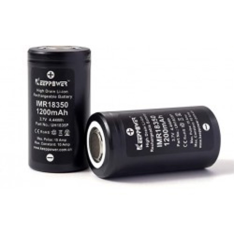 Pin KEEPPOWER IMR 18350 3.7V 1200mAh xả liên tục 10A | Shopee Việt Nam