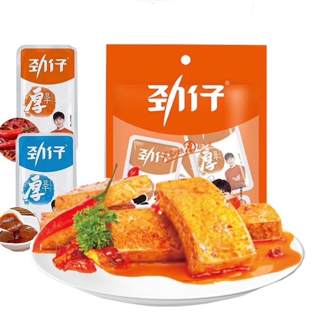 Đậu phụ khô nguyên thanh sốt cay Hồ Nam - túi 10 gói nhỏ | Shopee Việt Nam