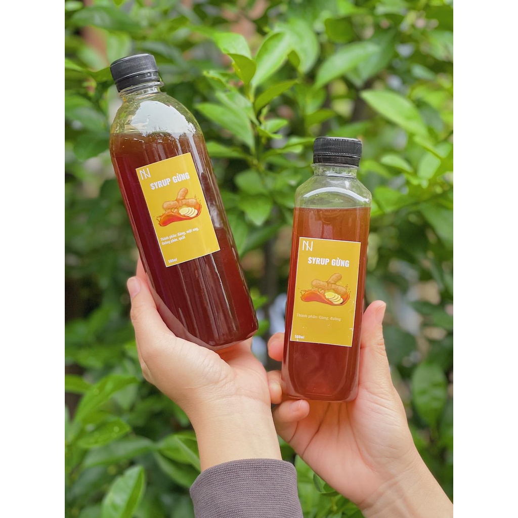 Syrup gừng mật ong trị ho chai 500ml | Shopee Việt Nam