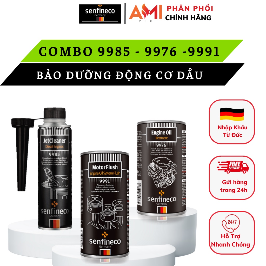 Combo 3 Chai Tiết Kiêm Bảo Dưỡng Động Cơ Dầu Senfineco 9985 + 9976 ...