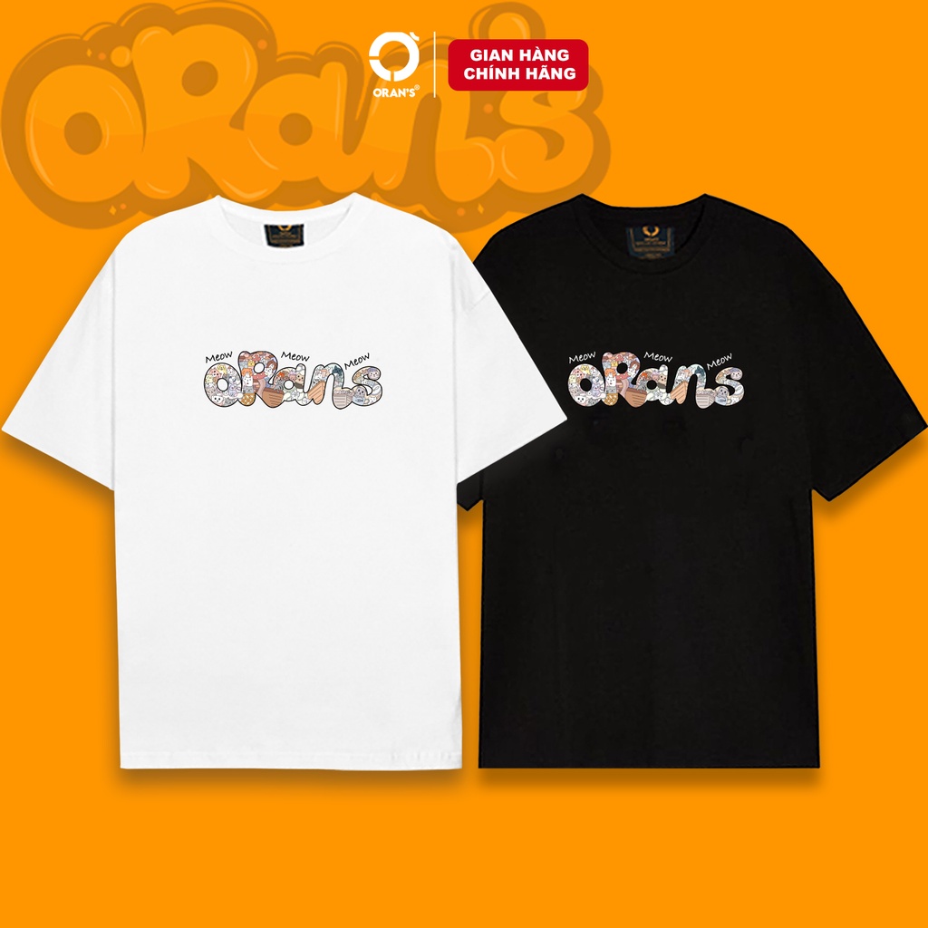 Áo thun basic Orans tay lỡ Oversize chất Cotton 4C, FULLBOX - Orans ...