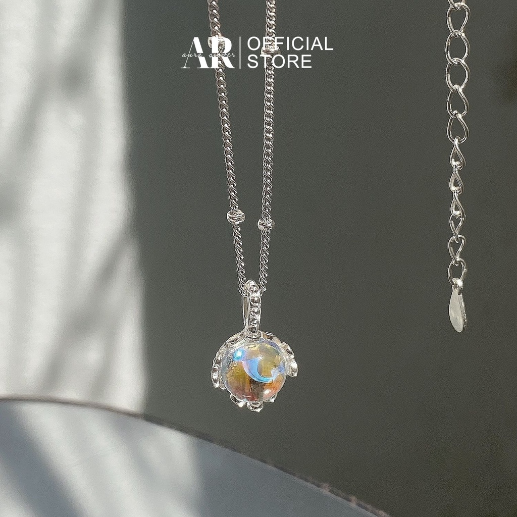 Dây chuyền nữ bạc 925 vòng cổ đá mặt trăng Moonligh-Aura Silver-DC02 | Shopee Việt Nam
