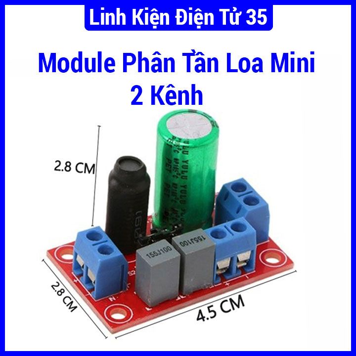 Module phân tần loa mini 2 kênh (4.5x2.8x2x8 cm) | Shopee Việt Nam