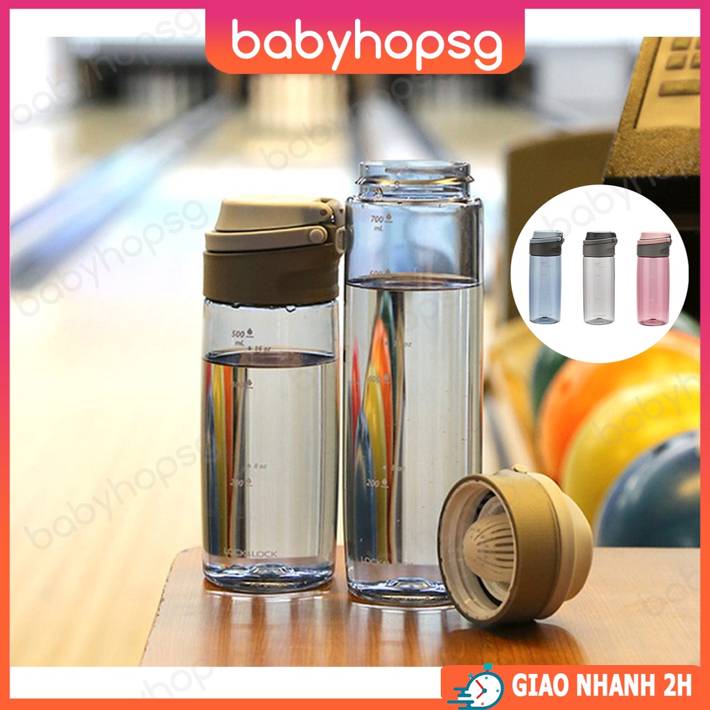 Bình nước Lock &Lock One Touch Sport Nhựa Tritan ABF762 - 550ml ABF763 - 750ml - BABYHOPSG ...