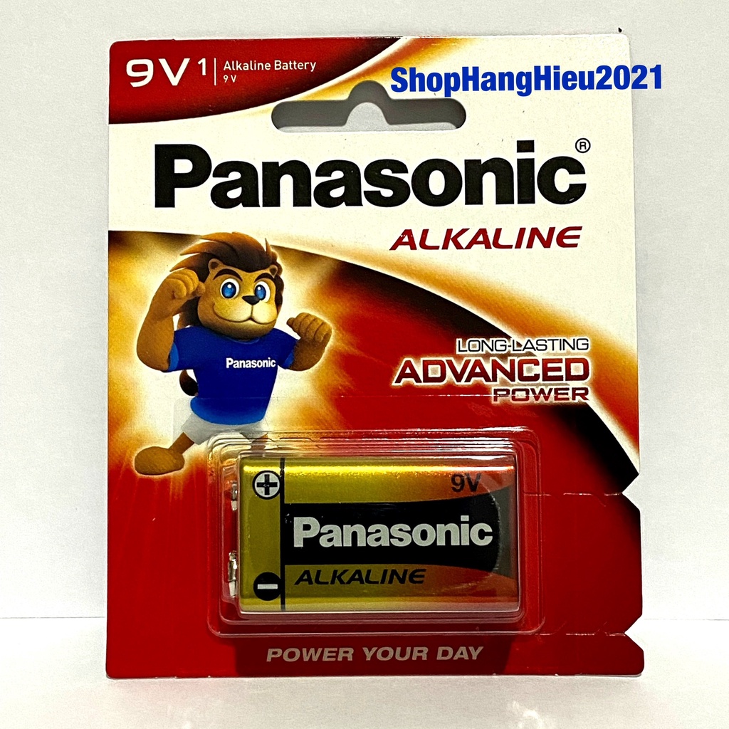 Pin 9V Panasonic Alkaline 6LR61T/1B (Pin Vuông) Siêu Bền Hàng Chính ...